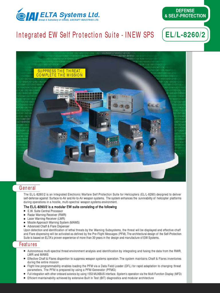 Elta El-L8260-2 | PDF | Radar | Military Technology