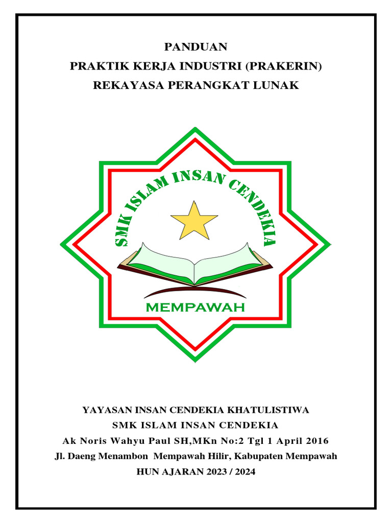 Panduan Prakerin Siswa RPL 2023 | PDF | Karier & Perkembangan