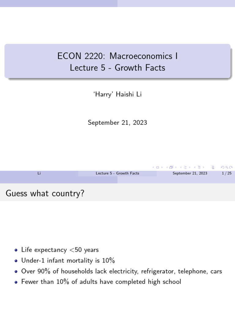 Class - Slides6 - Growth Facts | PDF