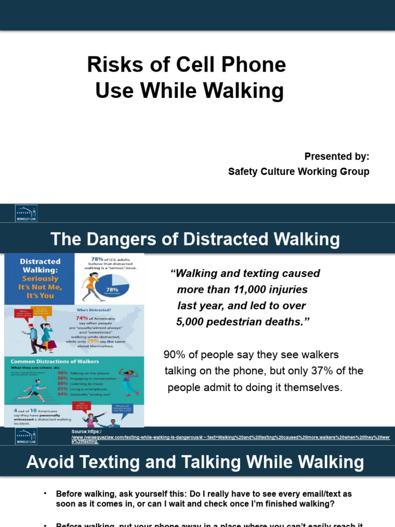 Avoid Phone Distractions While Walking | PDF