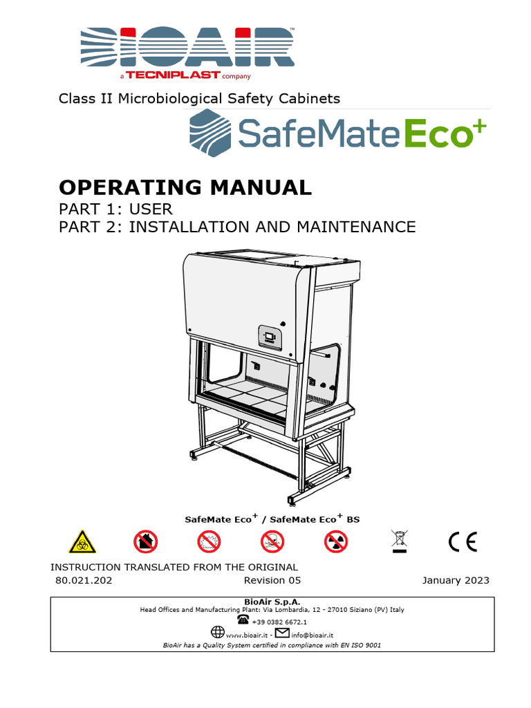 Safemate Eco 80021202-Enit12-R05 - SM Eco+ Eur - Bioair | PDF ...