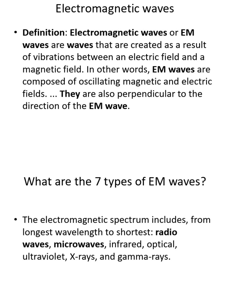 Electromagnetic Waves PDF | PDF