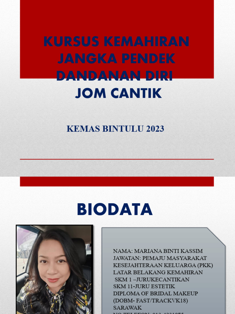 Mayna Kursus Kemahiran Jangka Pendek Dandanan Diri Kursus Jom Cantik ...