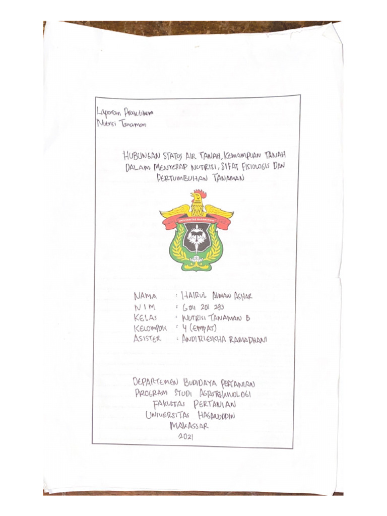 Hairul Aiman Ashar - LAPORAN 3 | PDF