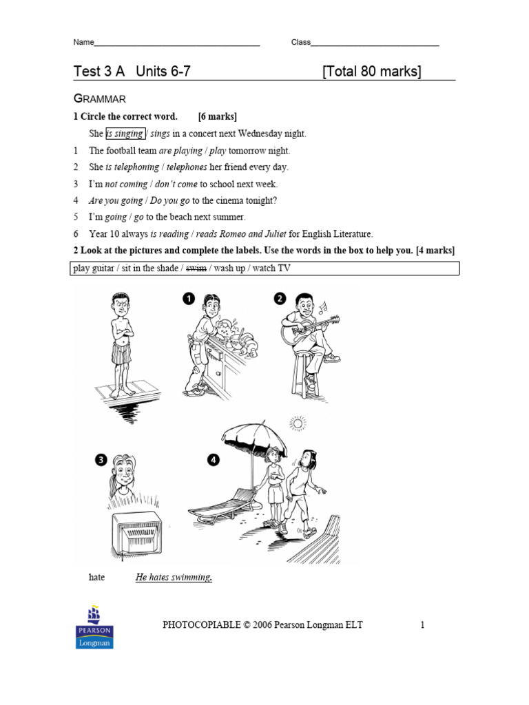 Test 3A | Download Free PDF | Languages | Foreign Language Studies