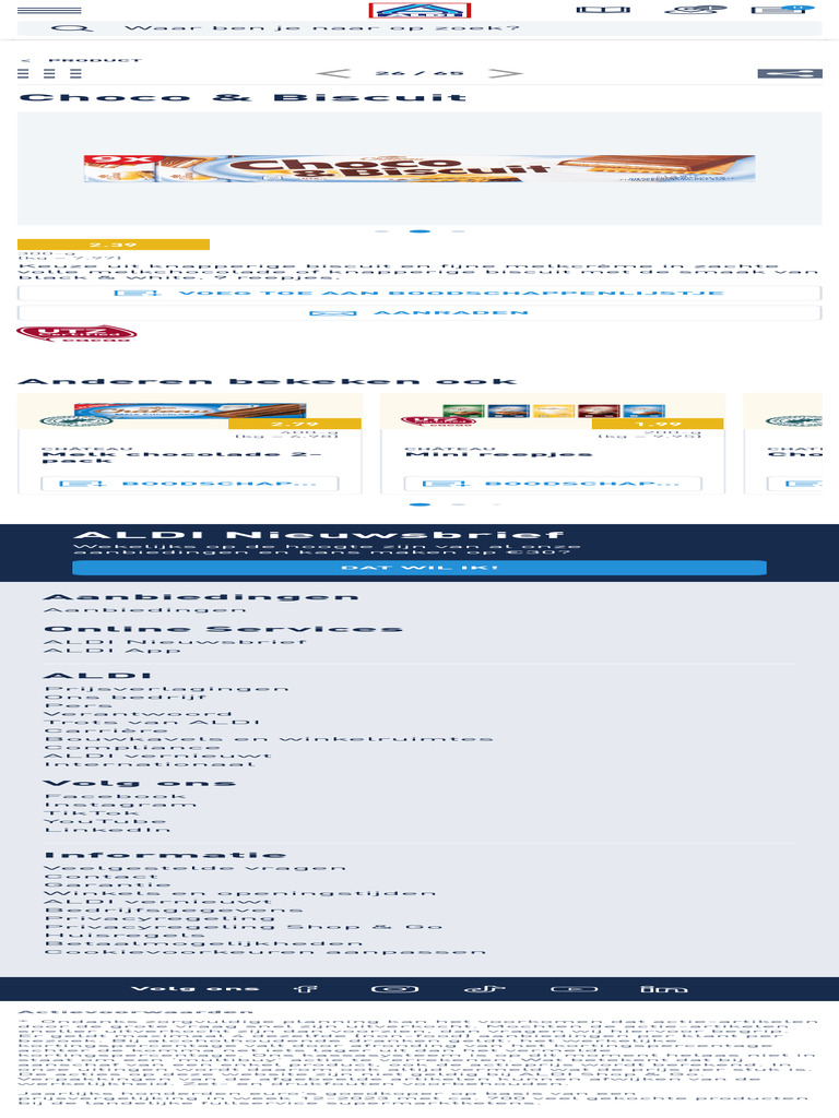 Choco & Biscuit Voordelig Bij ALDI | PDF