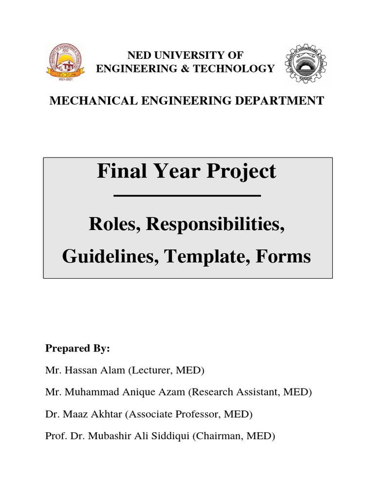 Final Year Project MED Booklet Final | PDF