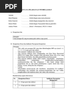Contoh Format Rencana Pembelajaran - RPP 2025 | PDF