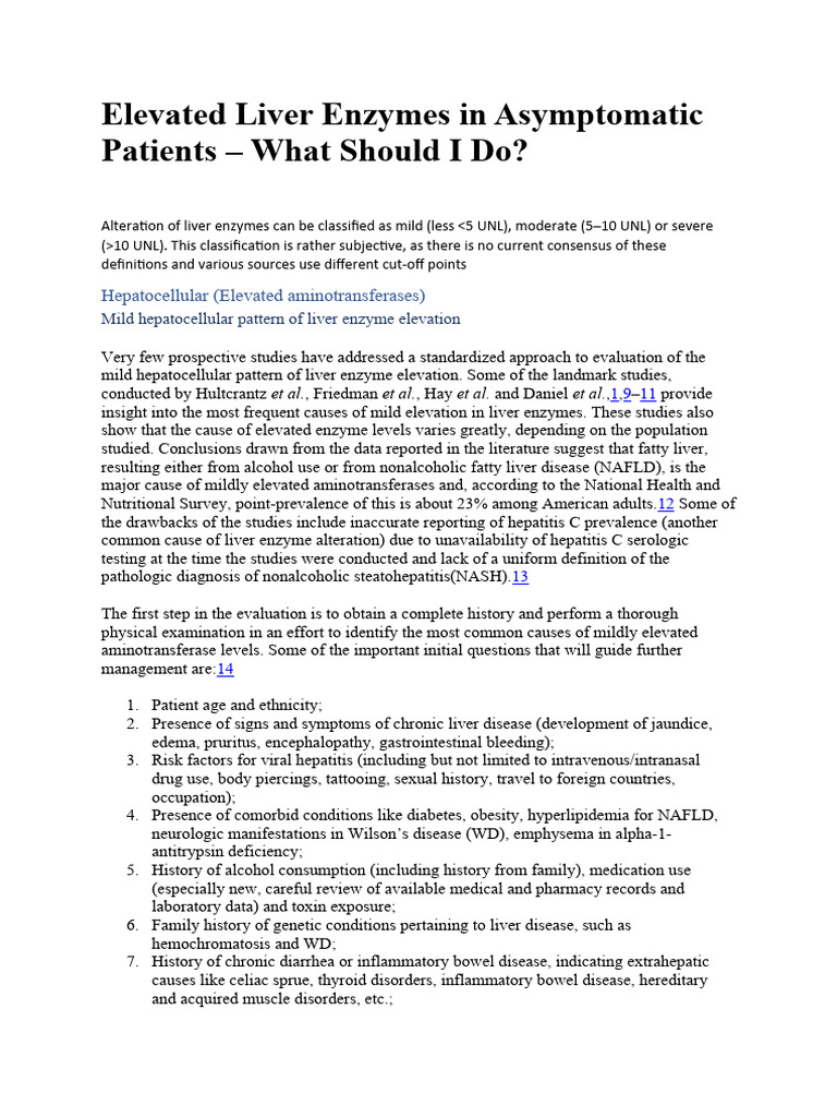 Asymptomatic Transaminitis | PDF | Hepatitis | Autoimmune Disease