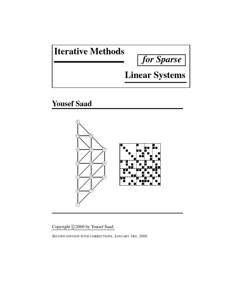 Yousef Saad - Iterative Methods For Sparse Linear Systems-Society For ...