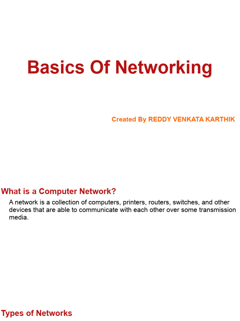 Basics of Networking and Routing | PDF | Routing | Computer Network Basics of Networking and Routing | PDF | Routing | Computer Network