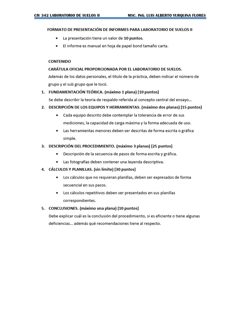 FORMATO DE INFORMES | PDF