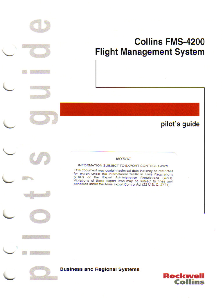 Collins FMS-4200 Pilots Guide Introduction | PDF