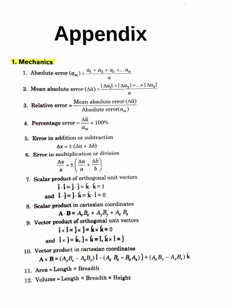 All Formulas Kit | PDF