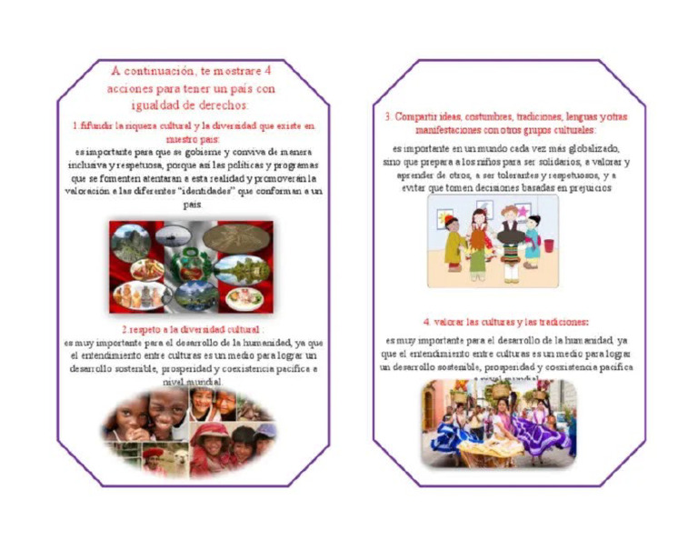 Diptico Sobre La Diversidad Cultural | PDF