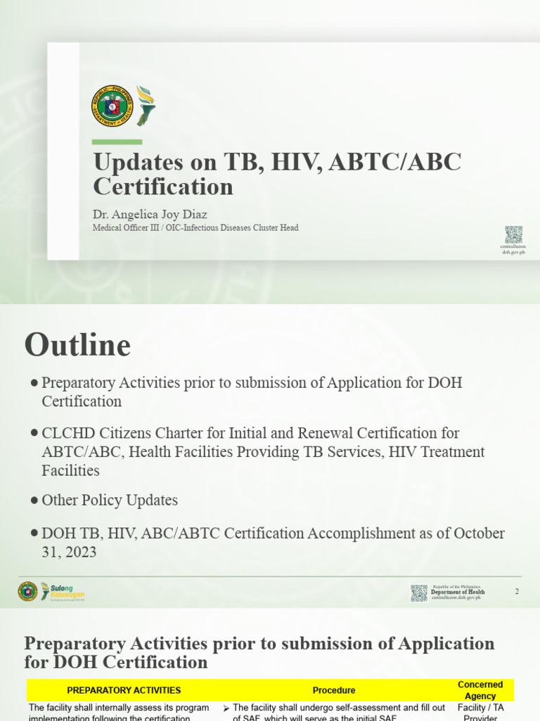 IDC Program Certification Updates RICT 11152023 | PDF | Health Sciences ...