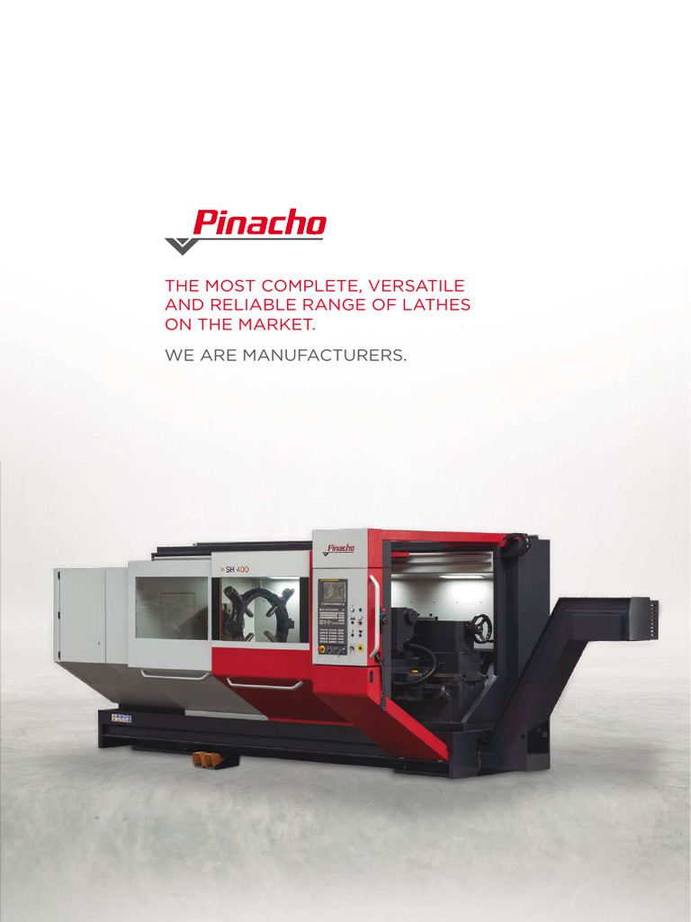 Pinacho Lathe and CNC Machine Overview | PDF | Numerical Control ...