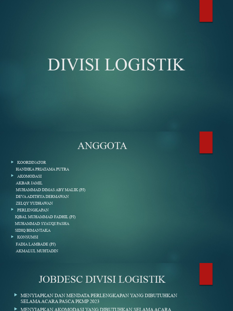 Divisi Logistik | PDF