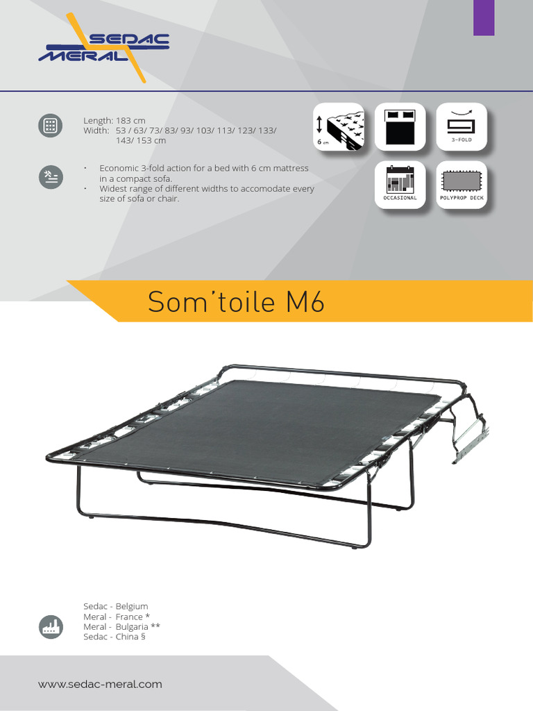 Somtoile-M6 (SEDAC - Meral) | PDF | Furniture