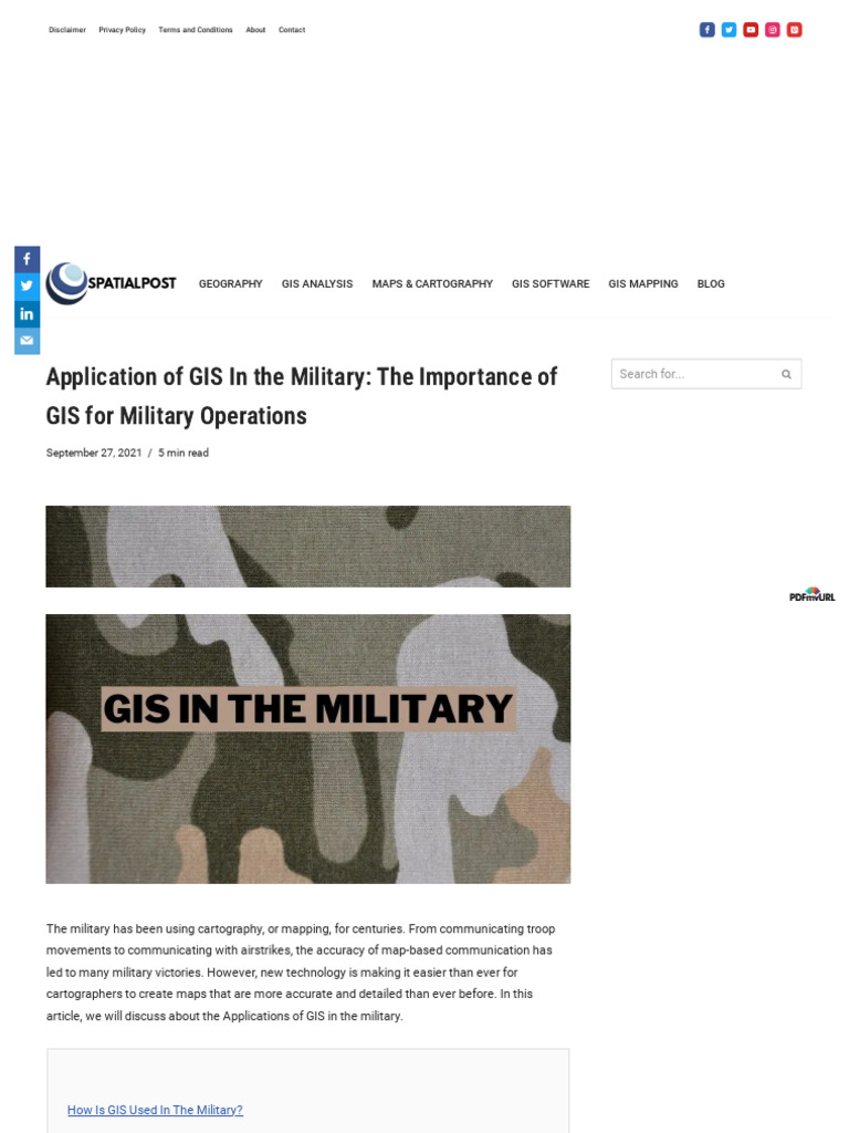 WWW - Spatialpost - Com - Gis-In-The-Military - # - Text It Is Used in ...