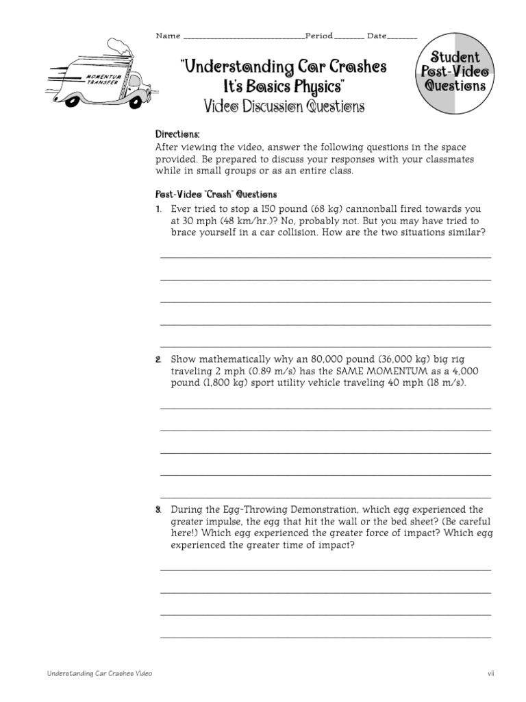 Crash Exercises | Download Free PDF | Traffic Collision | Physics