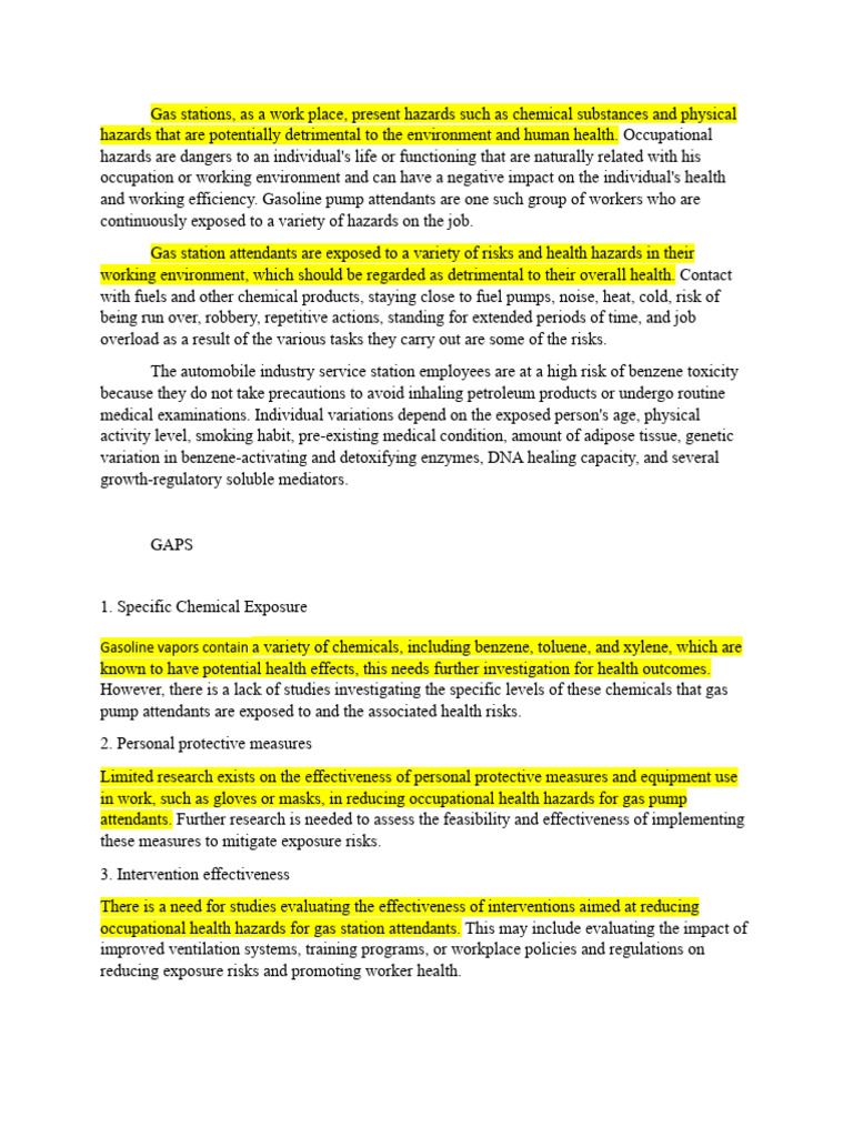 Gas Stations Script | PDF | Occupational Safety And Health | Hazards