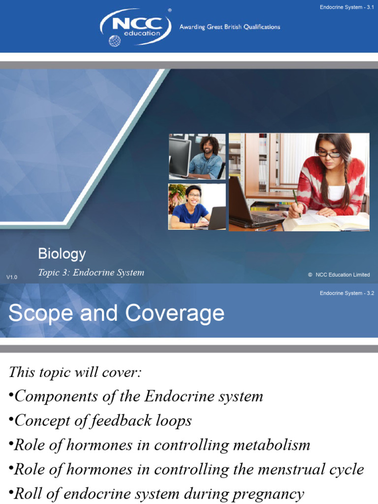 Biology Lecture 3 Endocrine System | PDF | Hormone | Menstrual Cycle