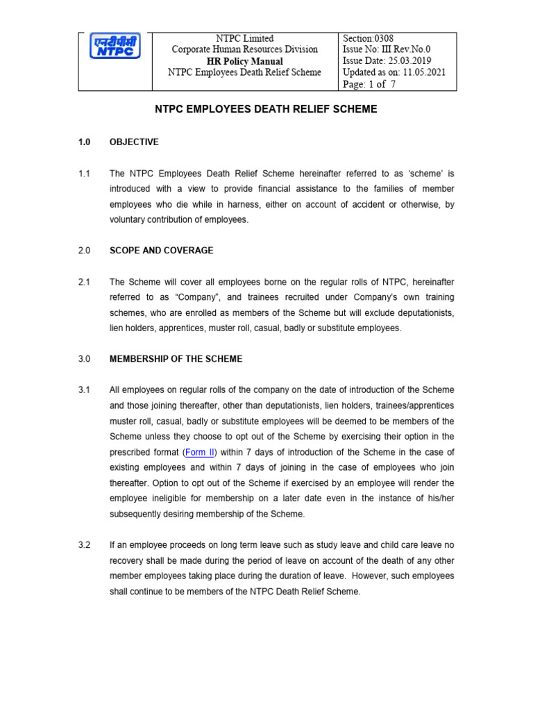 0308-Death Relief | Download Free PDF | Employment | Human Resources