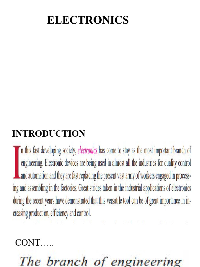 Electronics | PDF | P–N Junction | Semiconductors