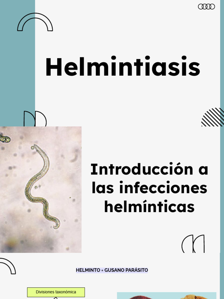 Introducción a la helmintiasis | PDF | Medicina | Especialidades Medicas