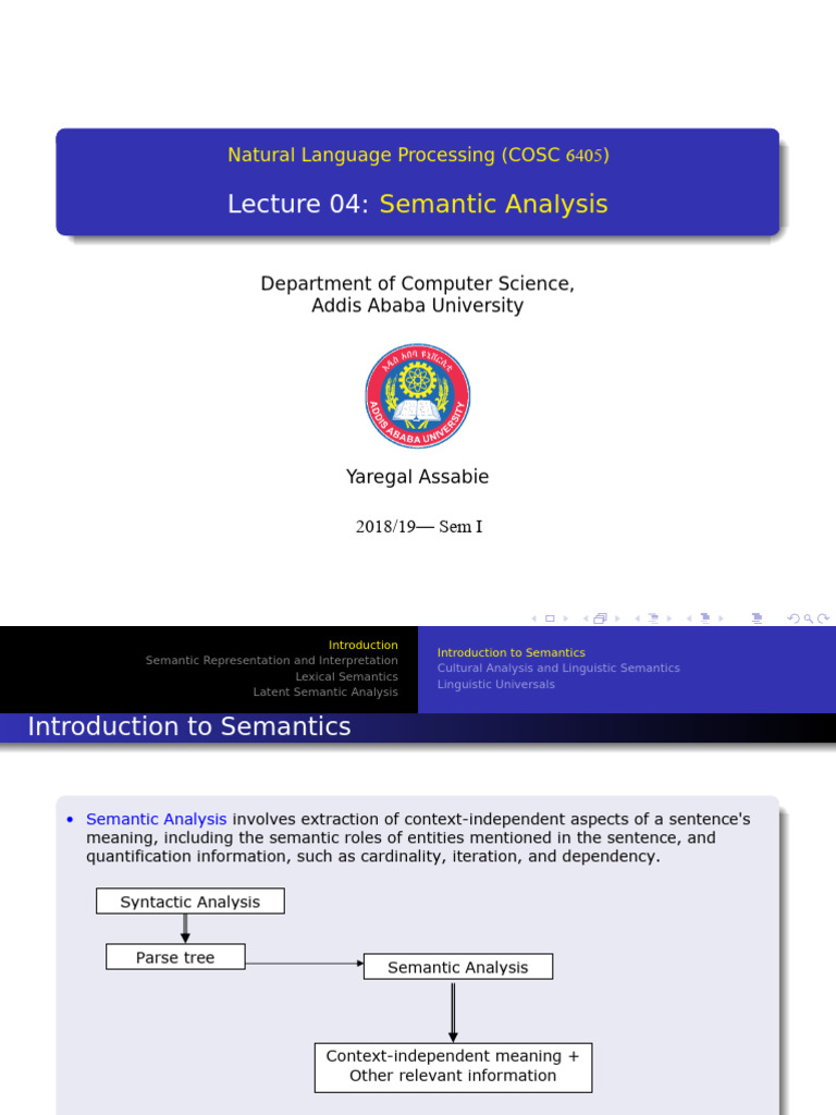 Lecture 04 | PDF | First Order Logic | Lexicon
