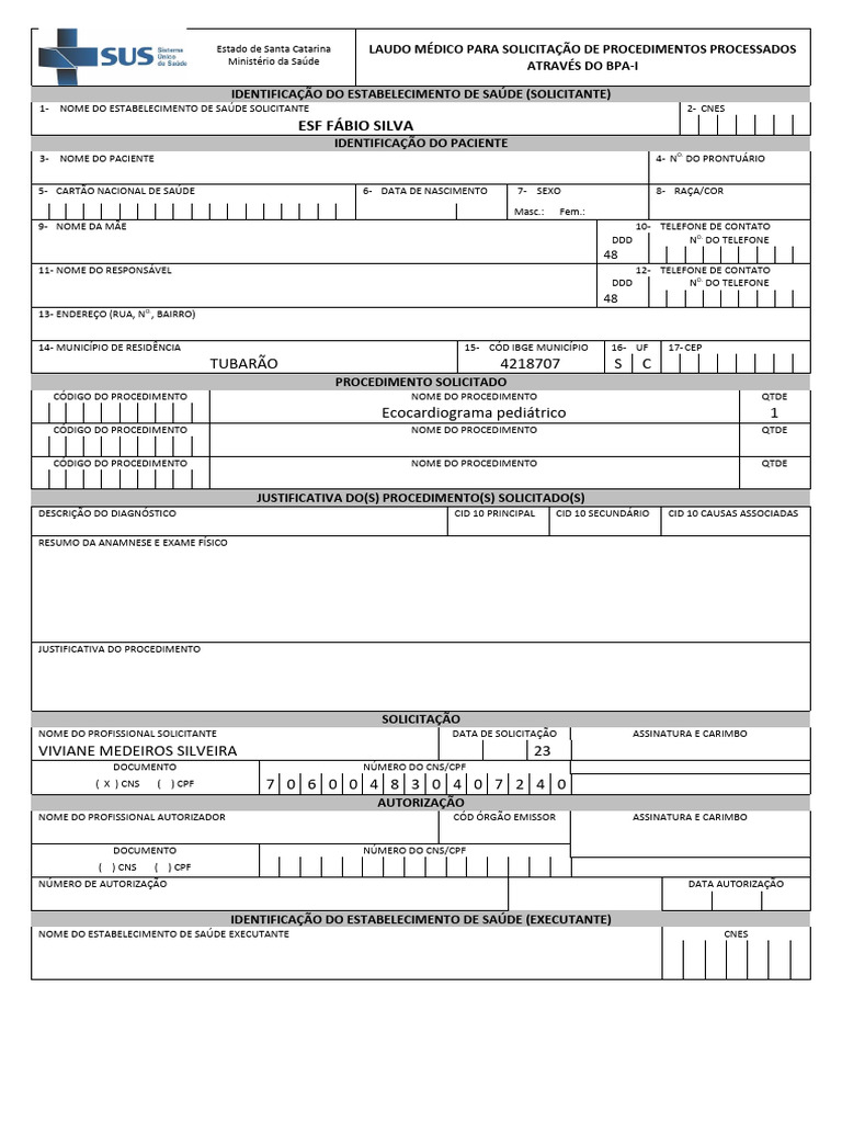 Modelo BPAI | PDF | Especialidades médicas | Ciências da Saúde