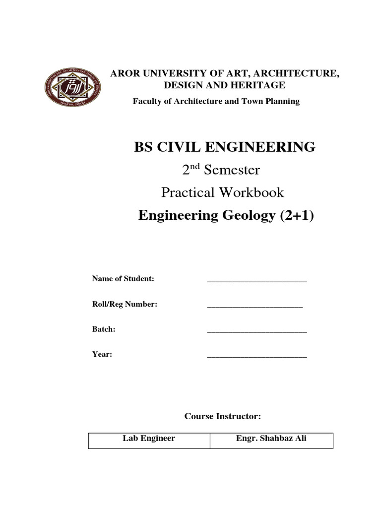 Basic Engineering Geology Manual | PDF | Rock (Geology) | Igneous Rock
