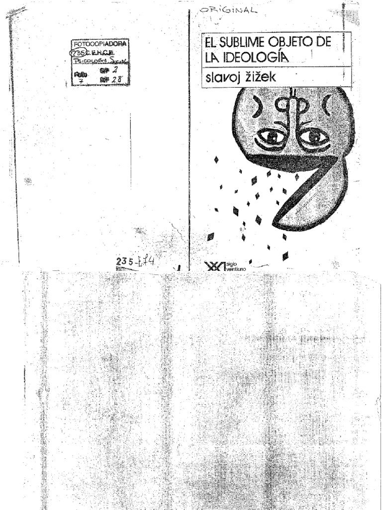 ZIZEK SLAVOJ Cómo Inventó Marx El Síntoma Cap 1 de El Sublime Objeto de ...