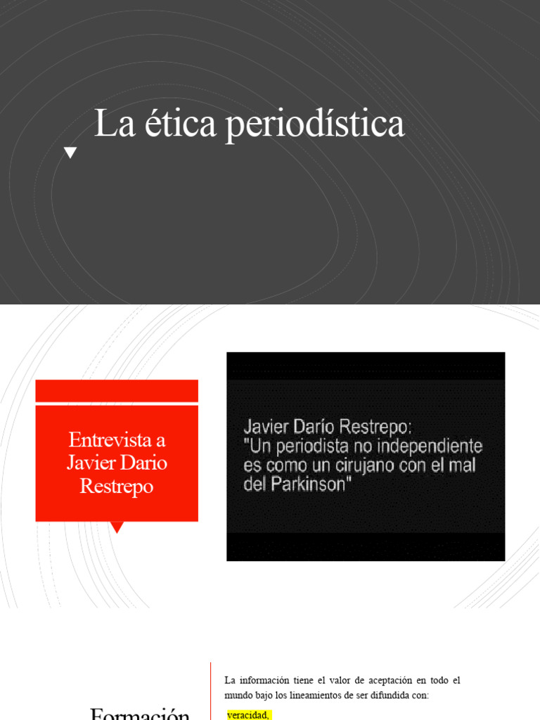 Ética Periodística | PDF | Periodismo | Verdad