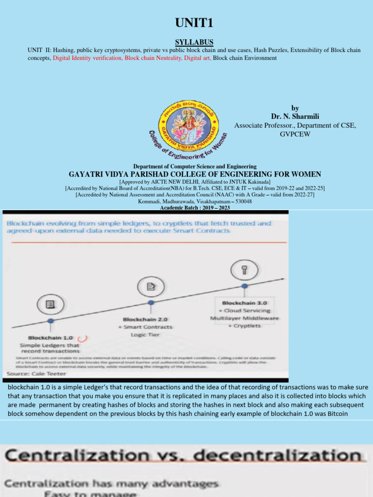 UNIT2 | PDF | Authentication | Bitcoin