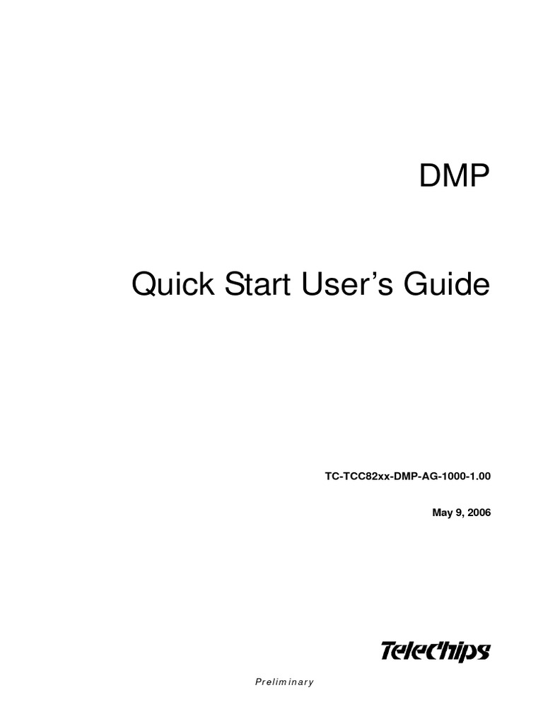 TC TCC82xx DMP AG 1000 1.00 QuickStartUserGuide | Download Free PDF | Booting | Computer File