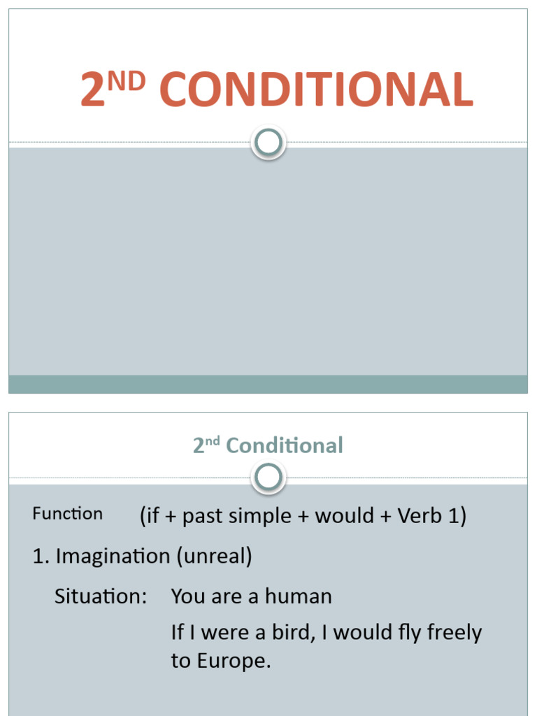 Second Conditional | PDF