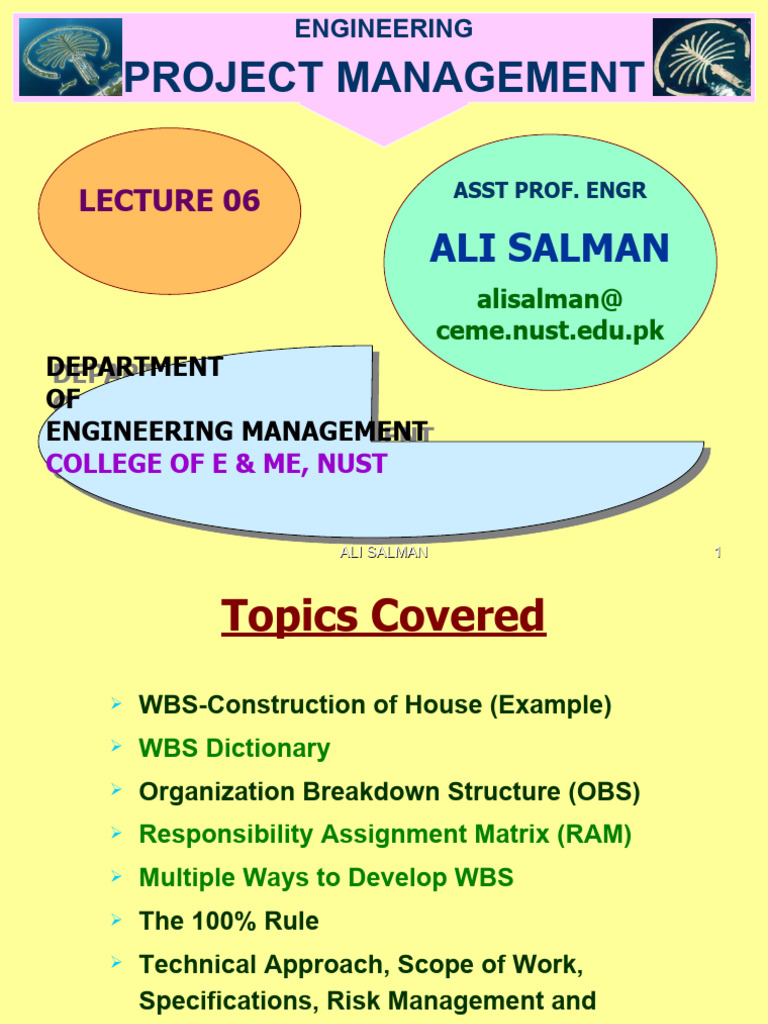 Work Breakdown Structure Notes | PDF | Project Management | Wall