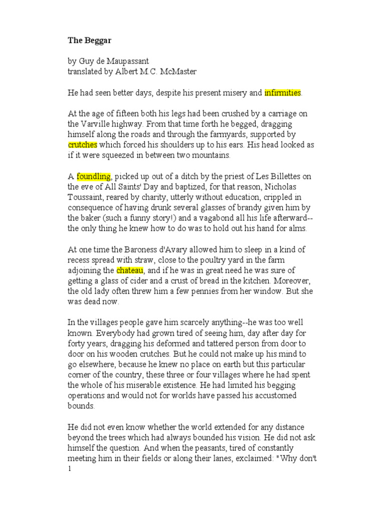 The Beggar | PDF
