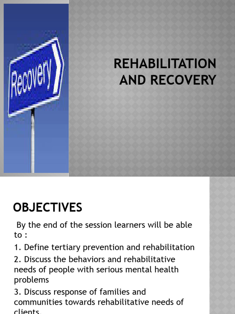Psychiatric Rehabilitation and Recovery Goals | PDF | Psychiatric ...