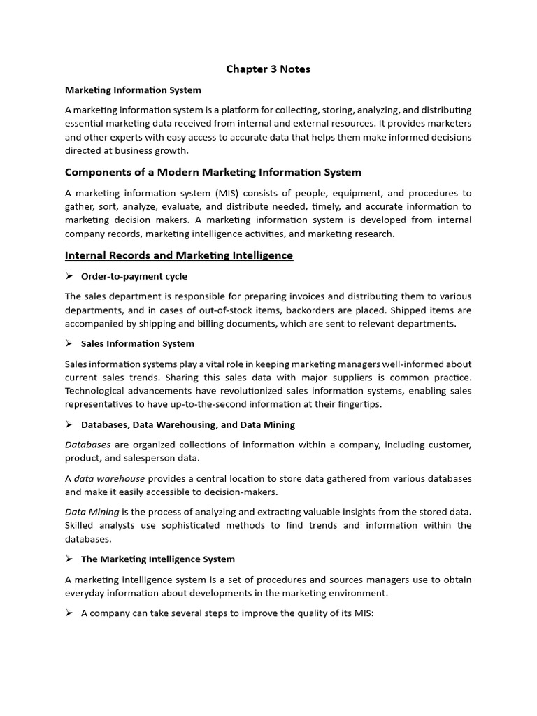 Marketing Chapter 3 Notes | PDF | Marketing | Economies