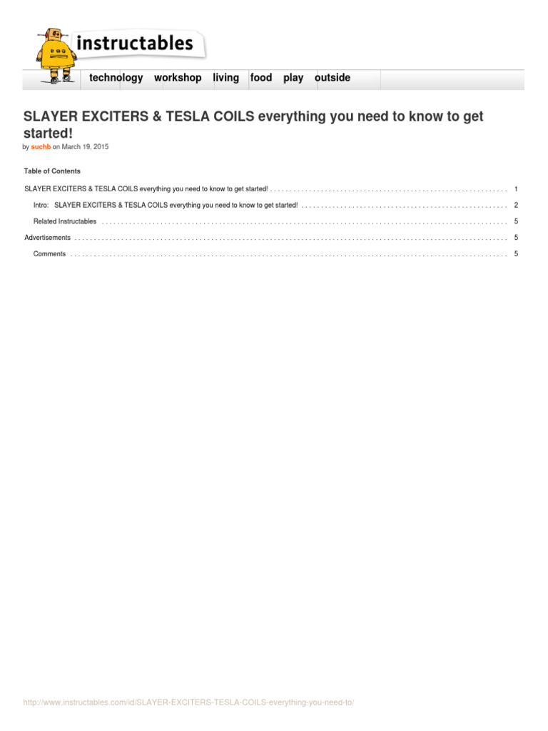 Slayer Exciters Tesla Coils Everything You Need To | PDF | Inductor ...