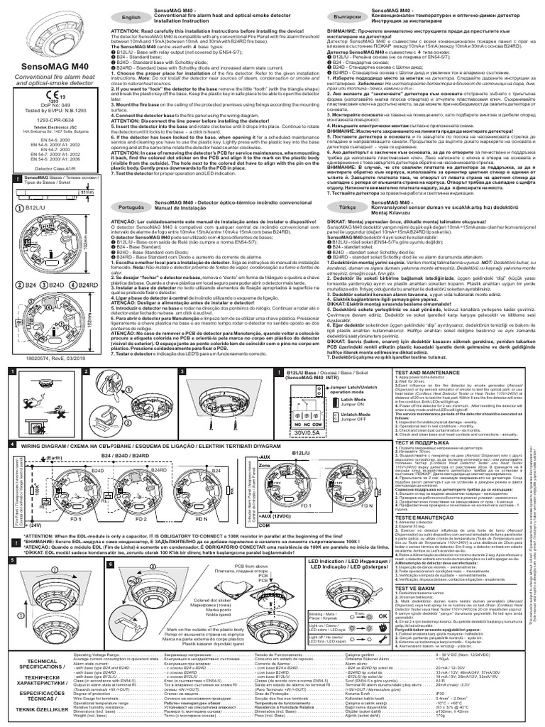 SENSOMAG-M40 - Manual de Instalación | PDF