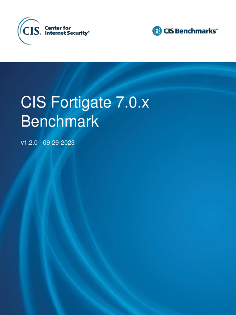CIS Fortigate 7.0.x Benchmark v1.2.0 | PDF | Domain Name System | Security