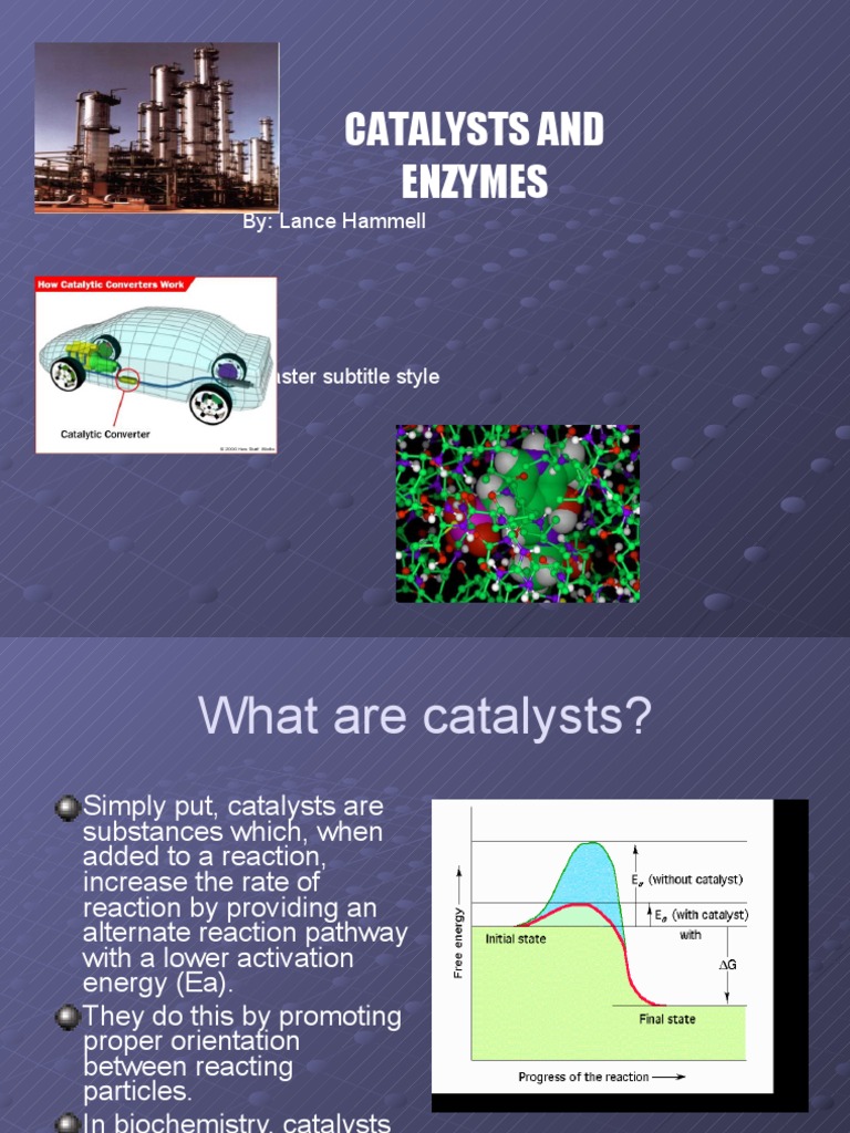 Catalysts and Enzymes Explained | PDF | Catalysis | Redox
