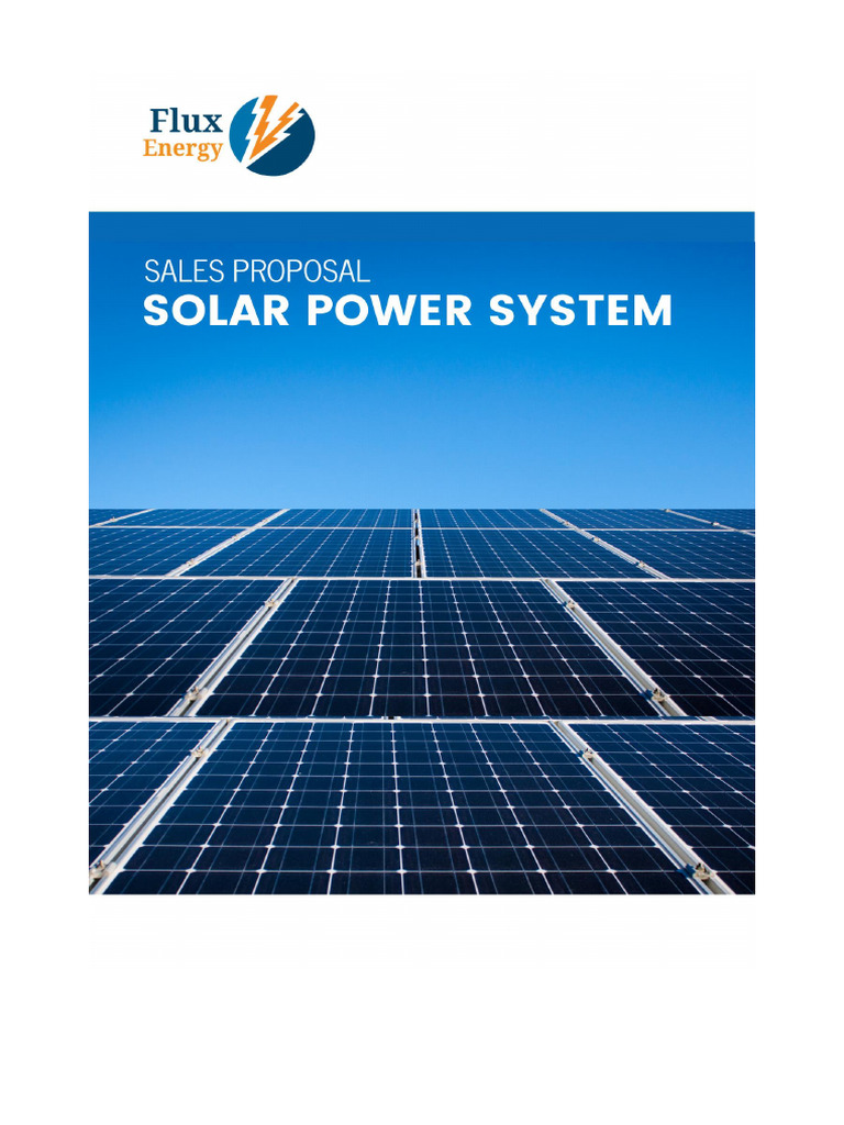 Flux - Energy - Proposal - 10kw - Grid Tied - GM | PDF | Solar Panel ...