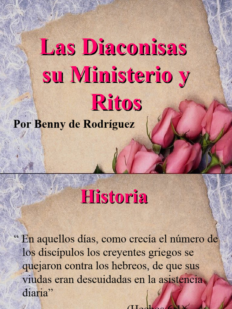Las Diaconisas Su Ministerio y Ritos | PDF | Diácono | Iglesia cristiana