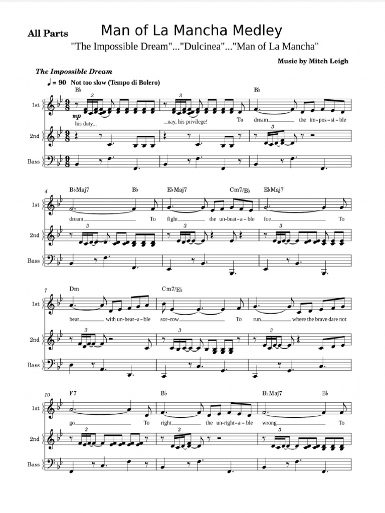Mitch - Leigh Man - of - La - Mancha | PDF