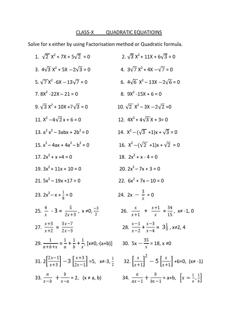 X Qe WS-1 Solve | PDF | Elementary Mathematics | Algebra X Qe WS-1 Solve | PDF | Elementary Mathematics | Algebra